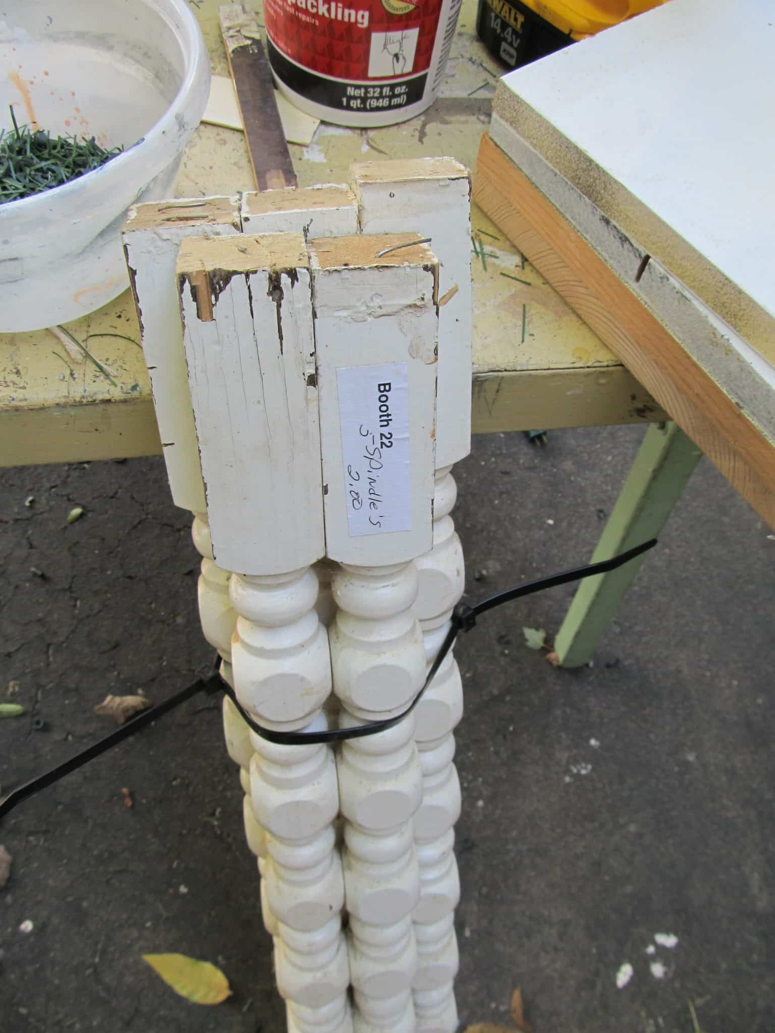 Upcycled Chair Spindles Christmas Tree