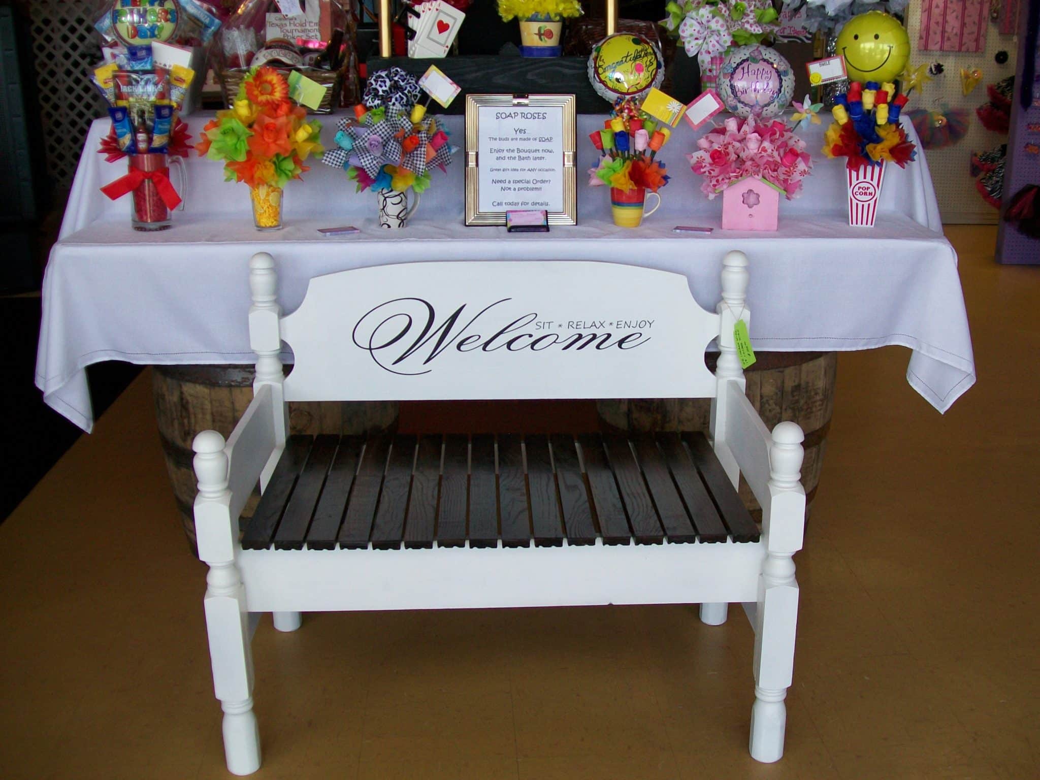 Stenciled Bench - My Repurposed Life®