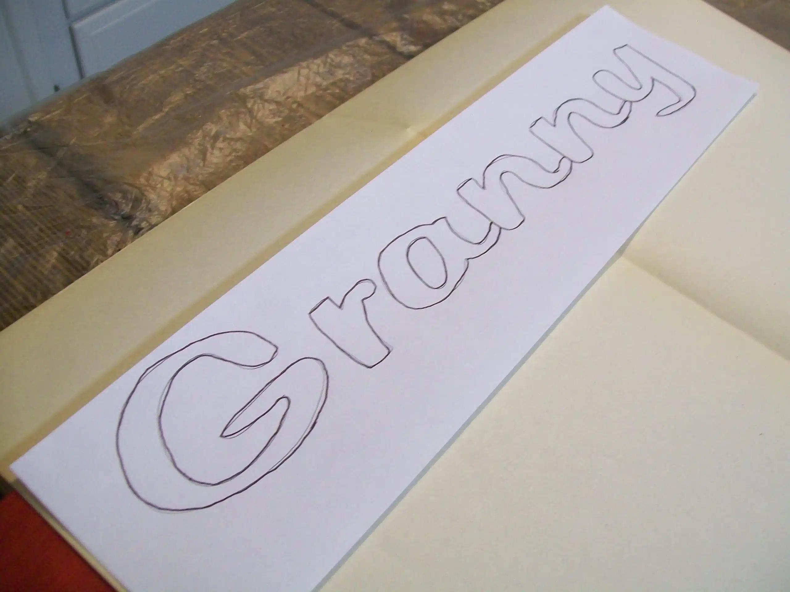 Subway art for Granny - My Repurposed Life®