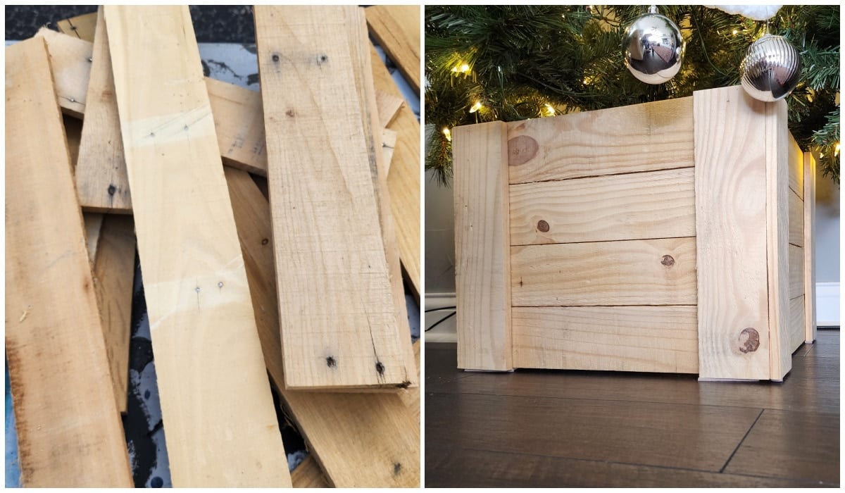 Pallet Wood Tree Collar | Simple Design You Can Make - My Repurposed Life®