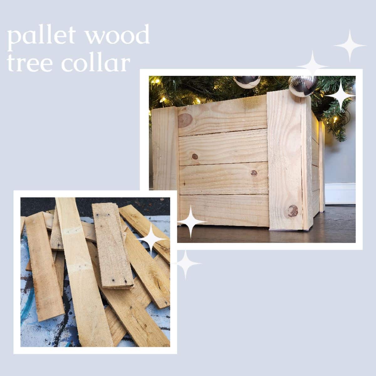 Pallet Wood Tree Collar | Simple Design You Can Make - My Repurposed Life®