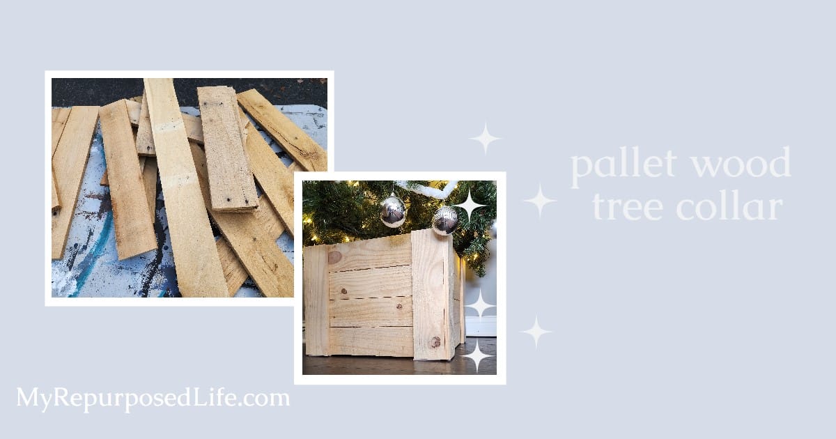 Pallet Wood Tree Collar | Simple Design You Can Make - My Repurposed Life®