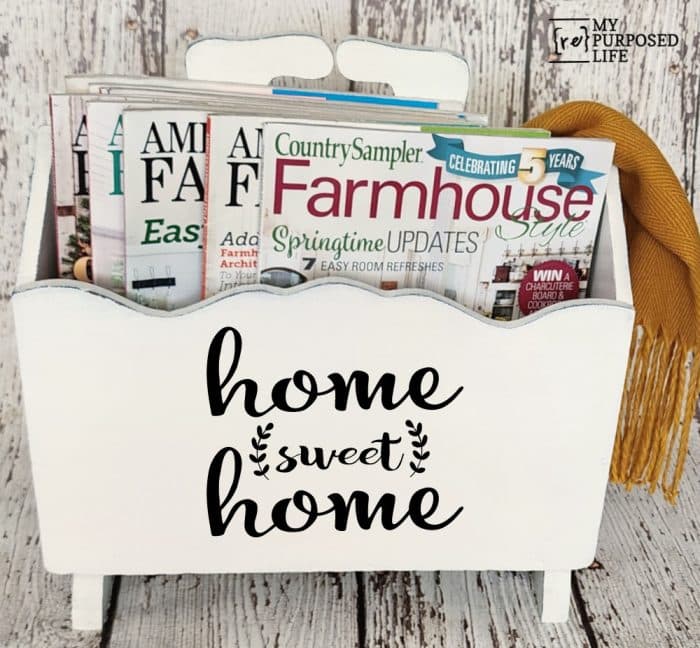 Vintage Magazine Rack Upcycle - My Repurposed Life®