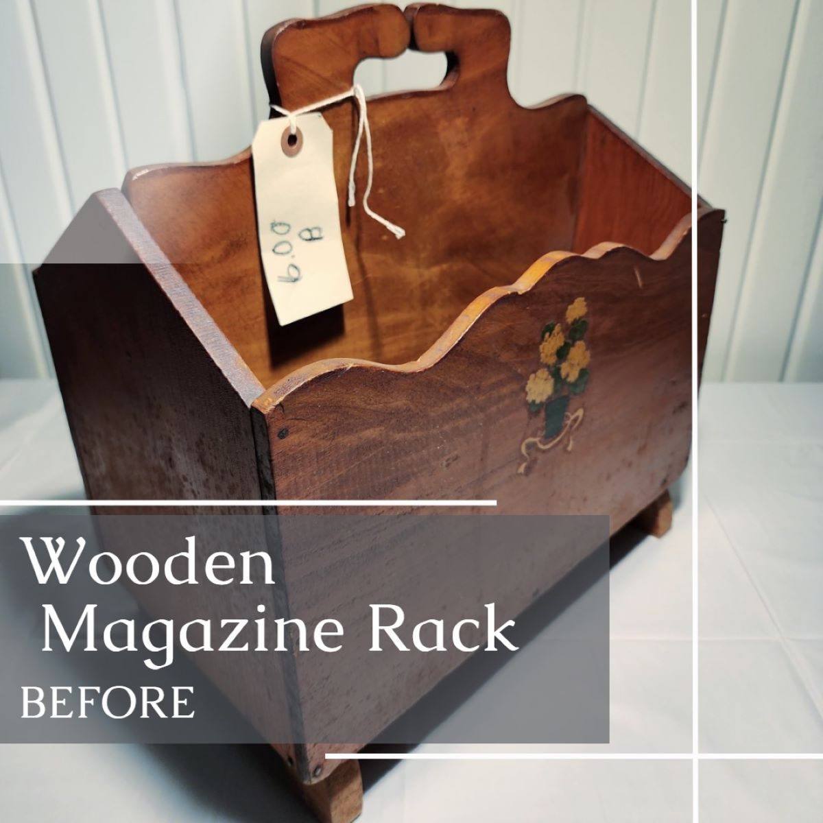 Vintage Magazine Rack Upcycle - My Repurposed Life®