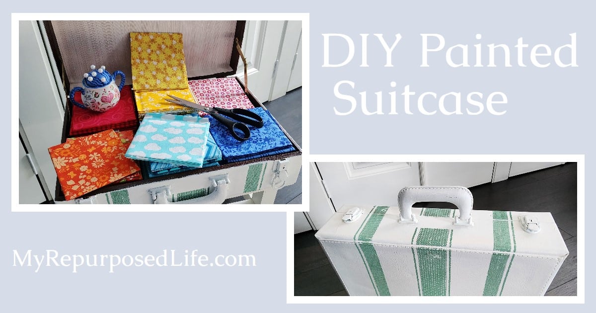 DIY Painted Suitcase - My Repurposed Life®