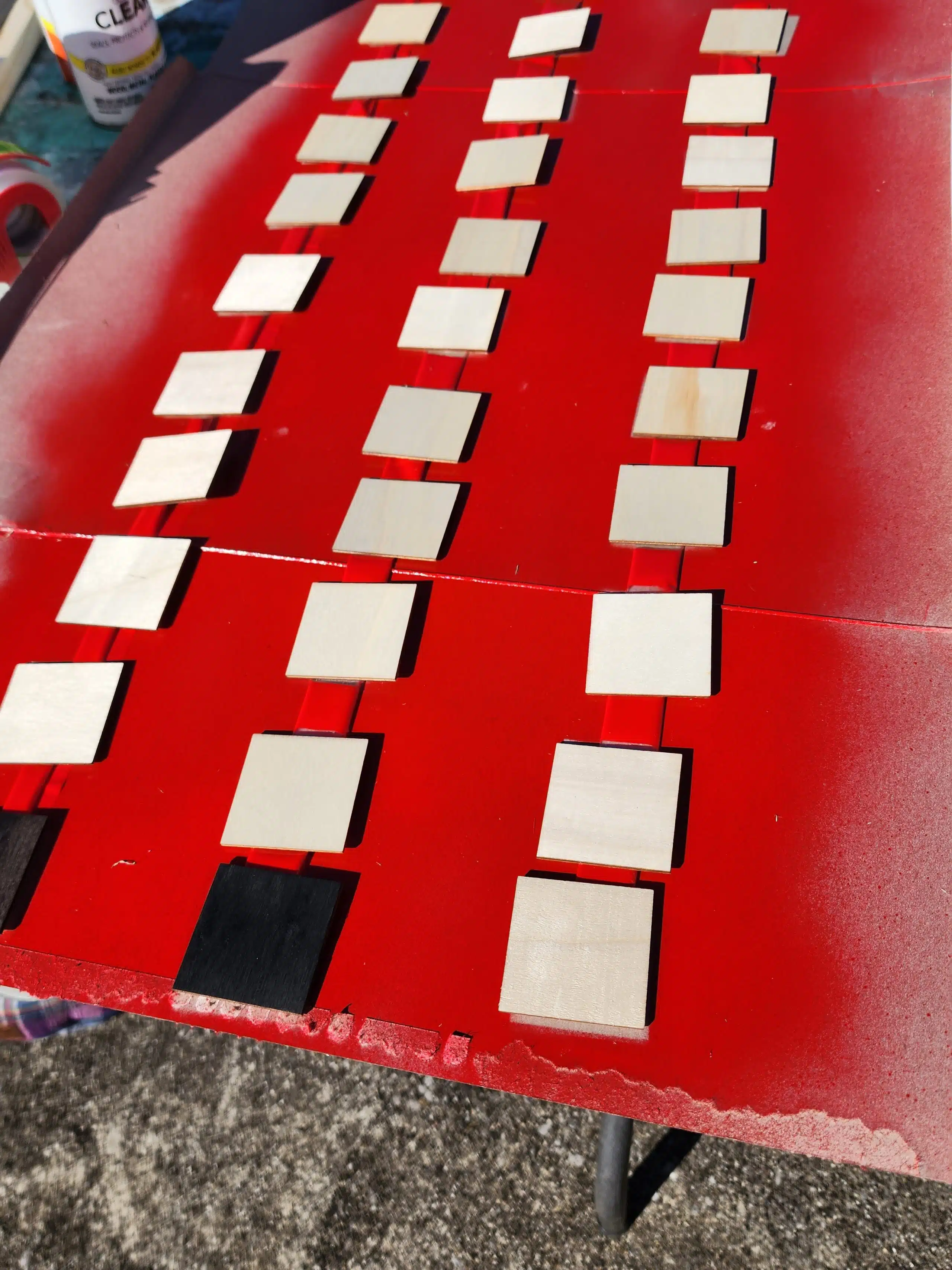 Checkerboard Game Table | Upcycled Nightstand - My Repurposed Life®