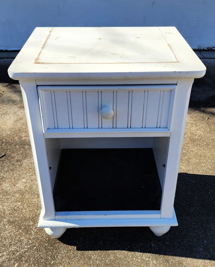 Checkerboard Game Table | Upcycled Nightstand - My Repurposed Life®