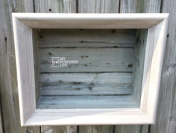 Simple Rustic Shadow Box - My Repurposed Life®