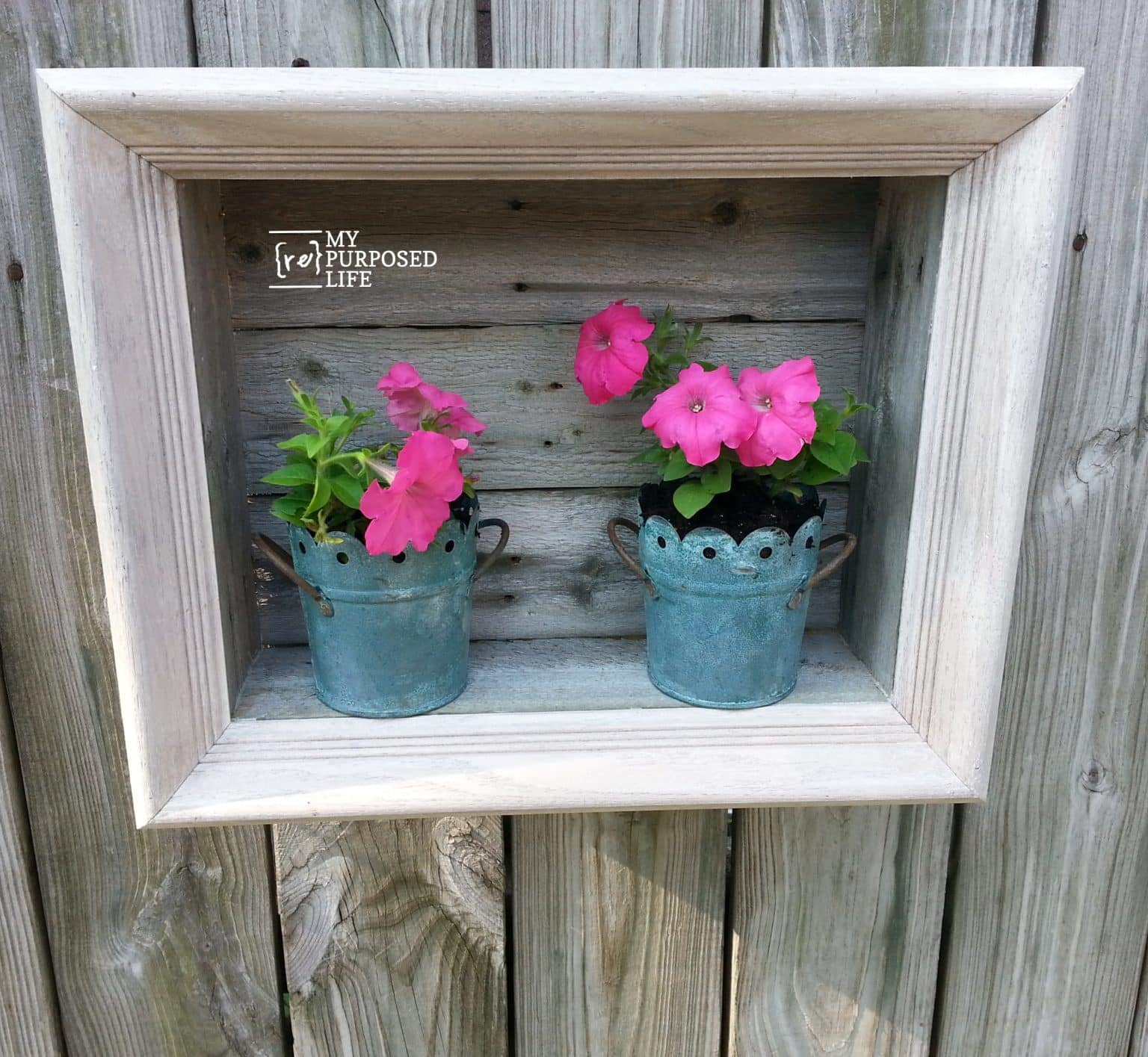 Simple Rustic Shadow Box - My Repurposed Life®