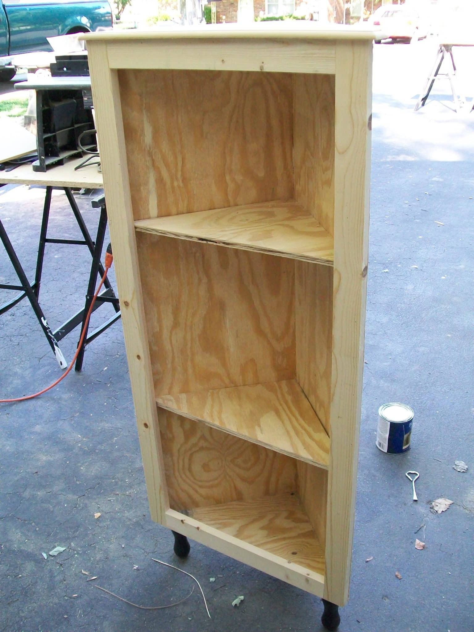 DIY Corner Cabinet - My Repurposed Life®
