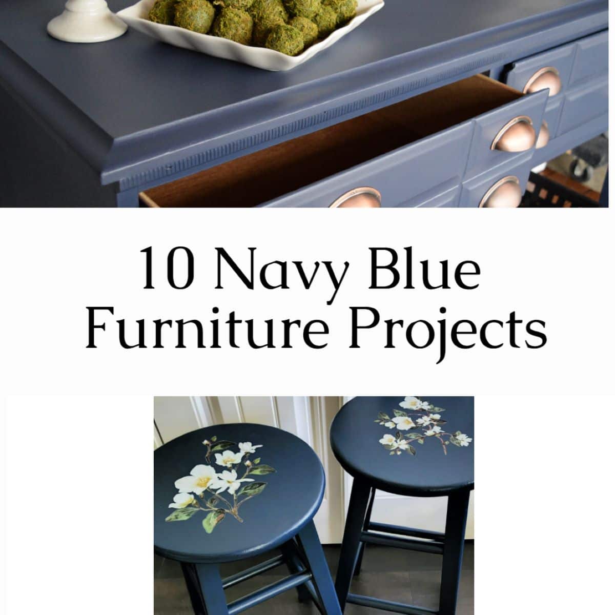 Navy Blue Furniture Projects - My Repurposed Life®