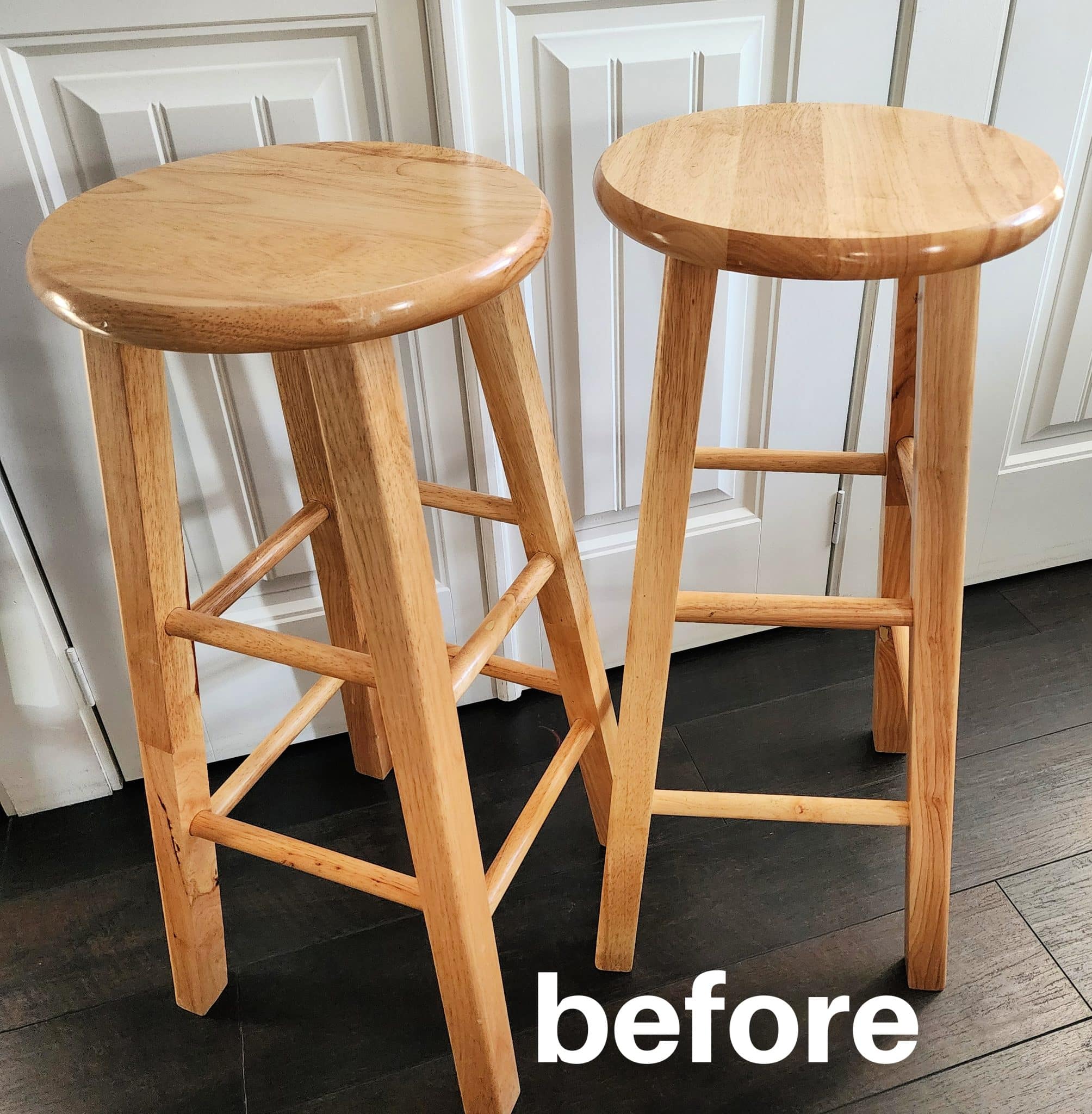 Bar Stools Into Nightstands: The How And Why - My Repurposed Life®