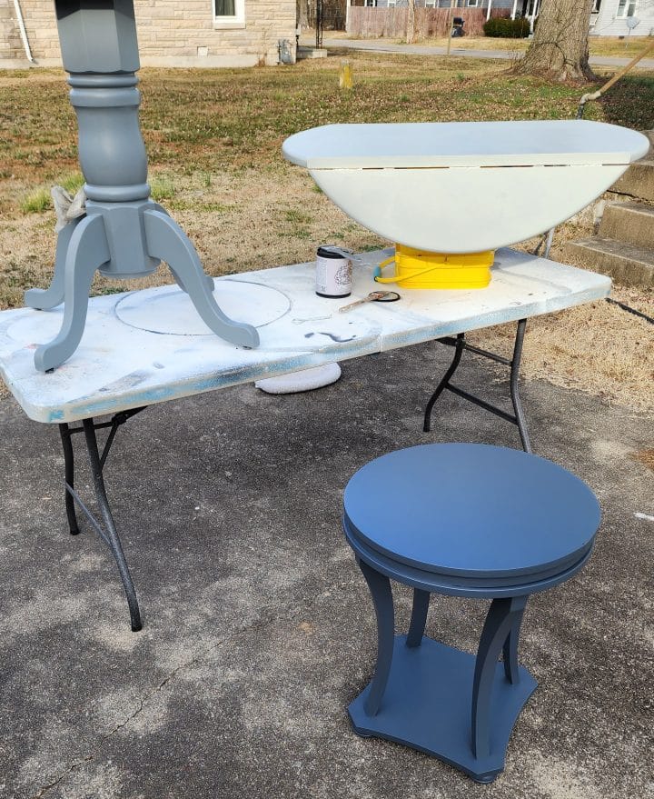 Round Side Table Makeover - My Repurposed Life®