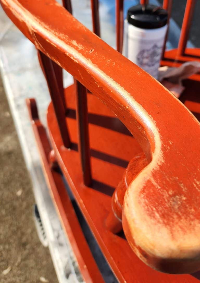 Wooden Rocking Chair Makeover - My Repurposed Life®