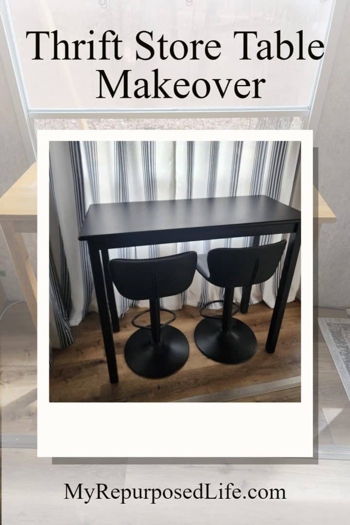 High Top Table Makeover - My Repurposed Life®