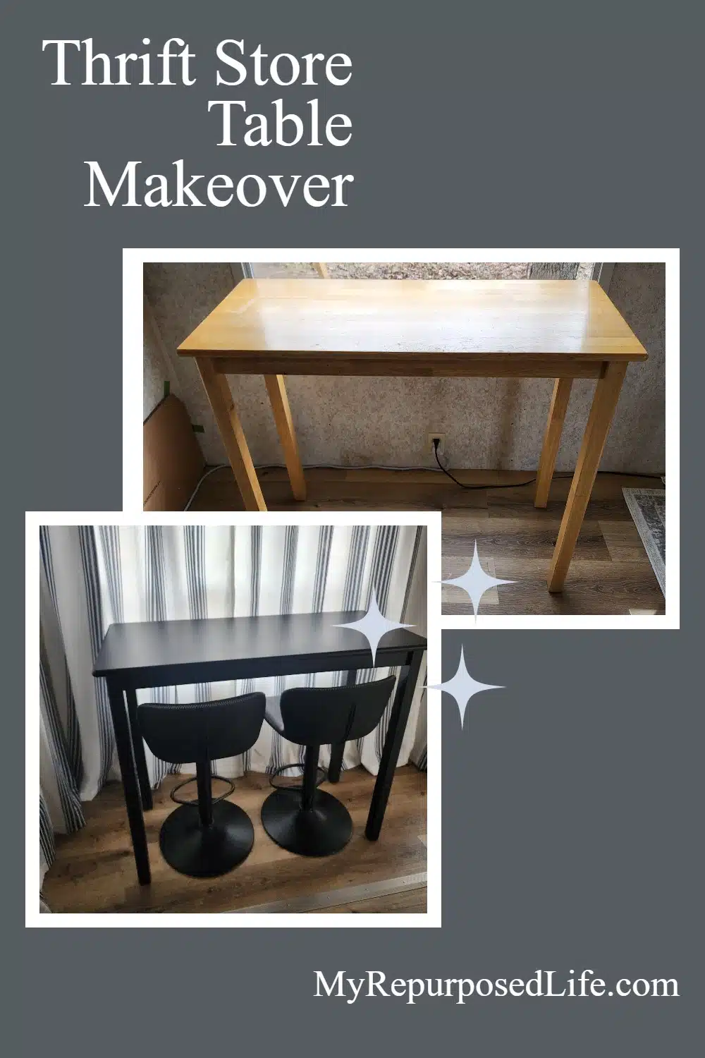 High Top Table Makeover - My Repurposed Life®