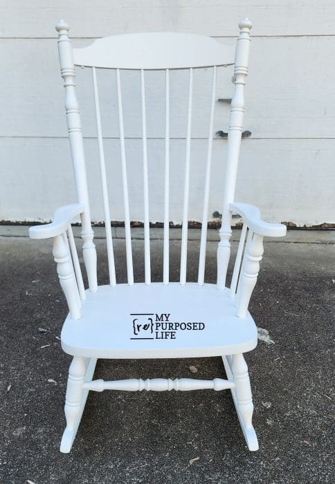Wooden Rocking Chair Makeover - My Repurposed Life®