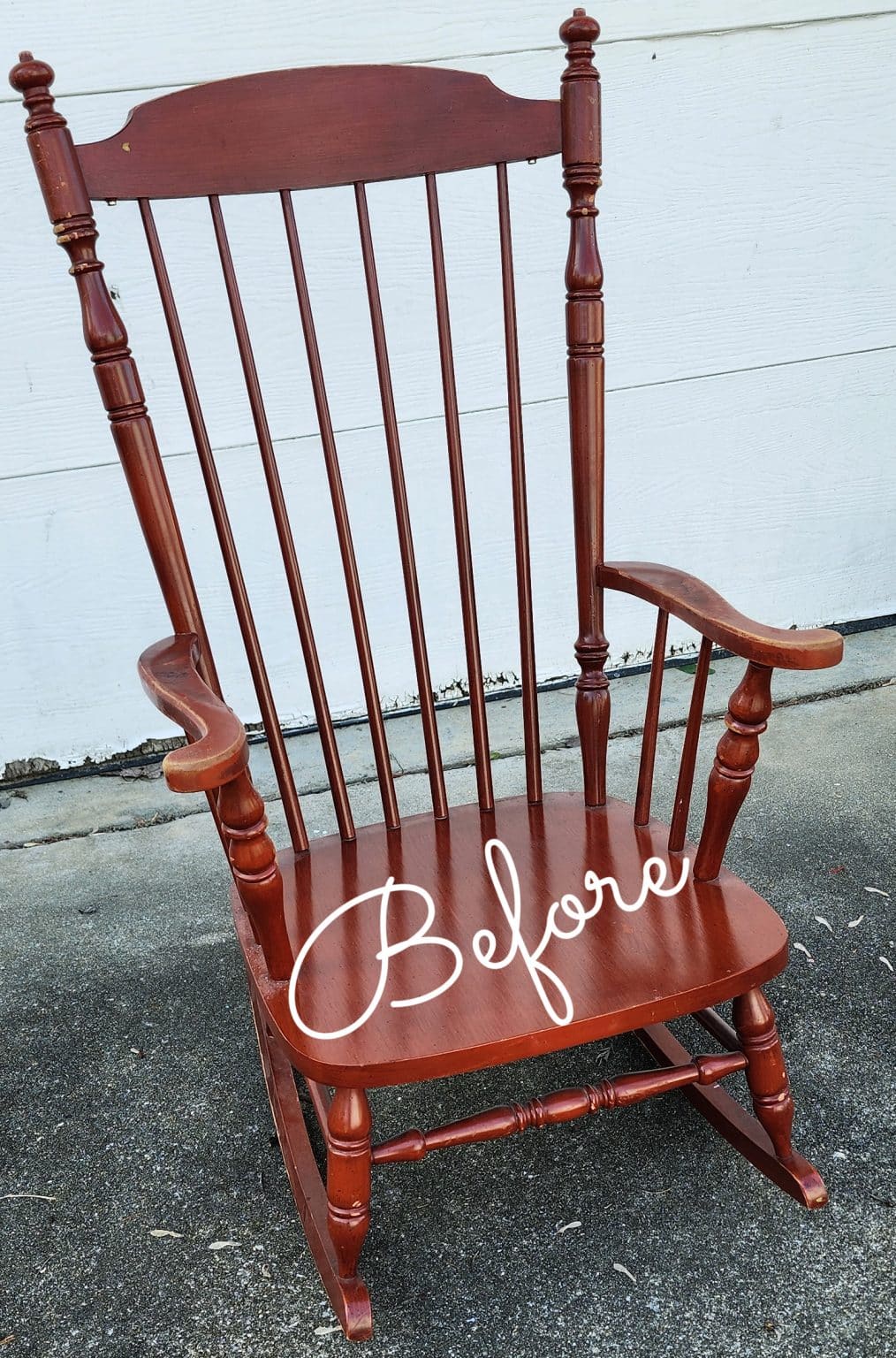 Wooden Rocking Chair Makeover - My Repurposed Life®