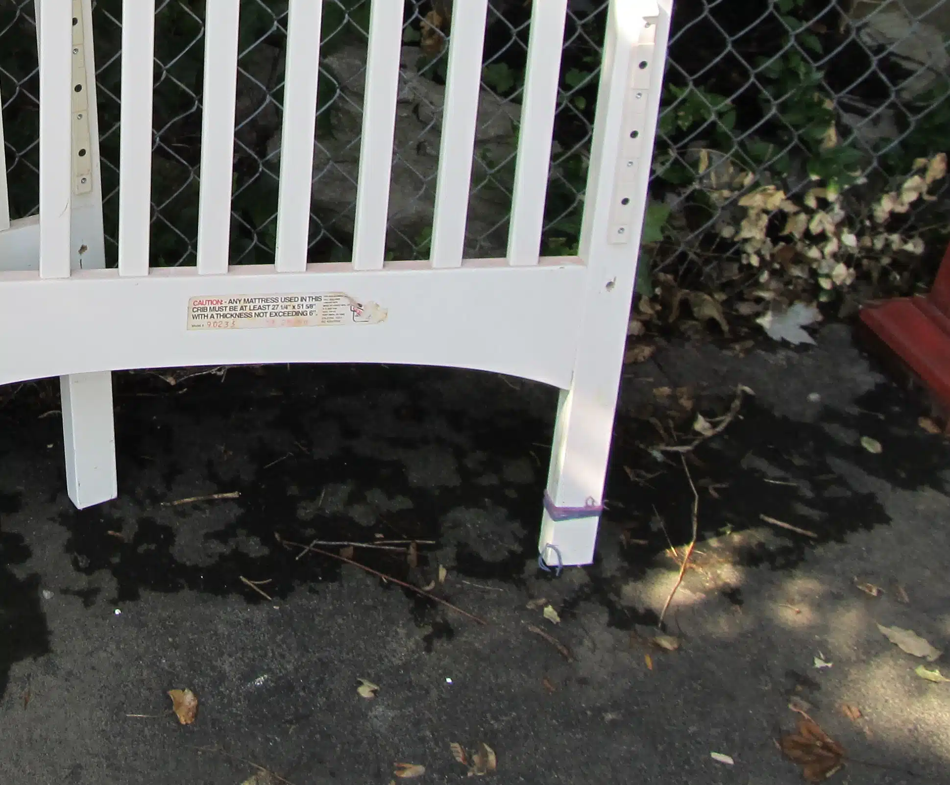 Upcycled Crib into Toy Box Bench - My Repurposed Life®