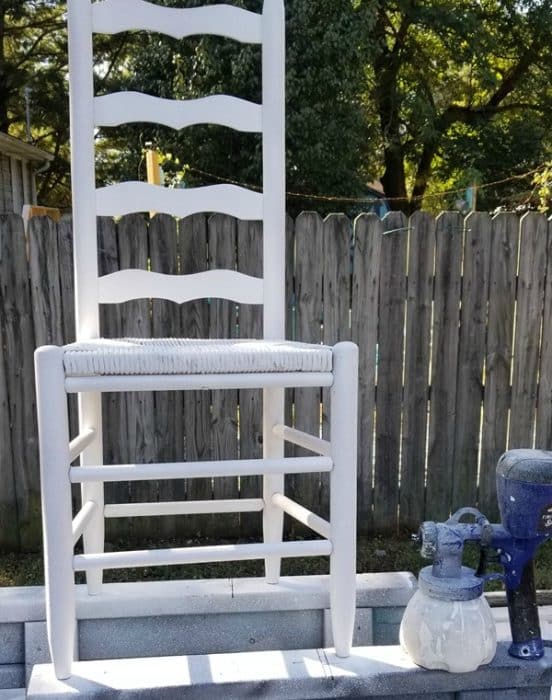 Painted Ladder Back Chairs - My Repurposed Life®