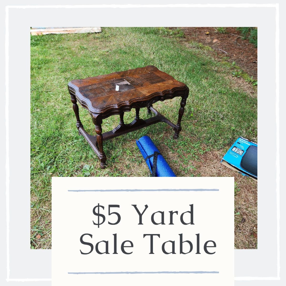 Yard Sale Coffee Table Makeover - My Repurposed Life®