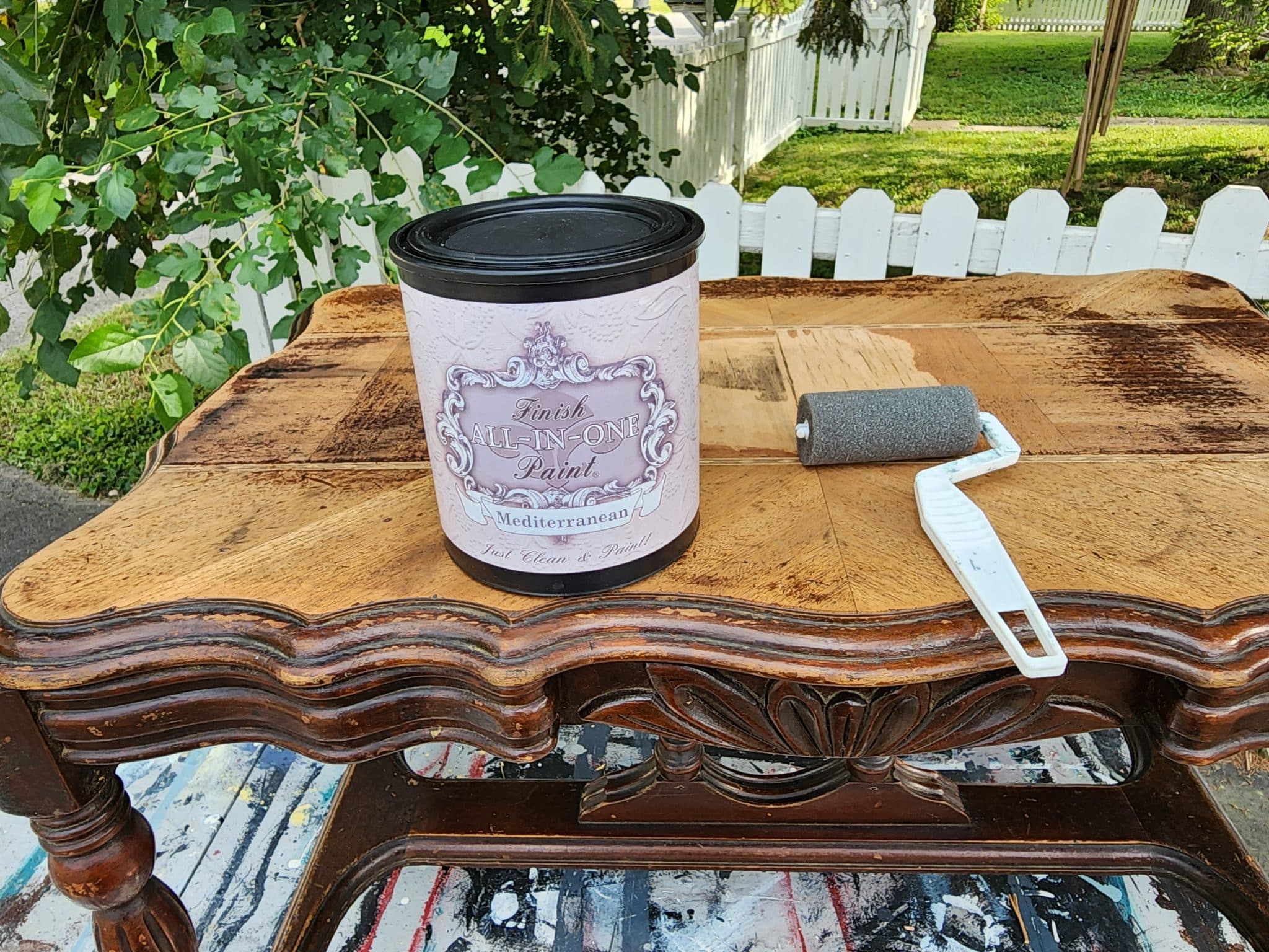 Yard Sale Coffee Table Makeover - My Repurposed Life®