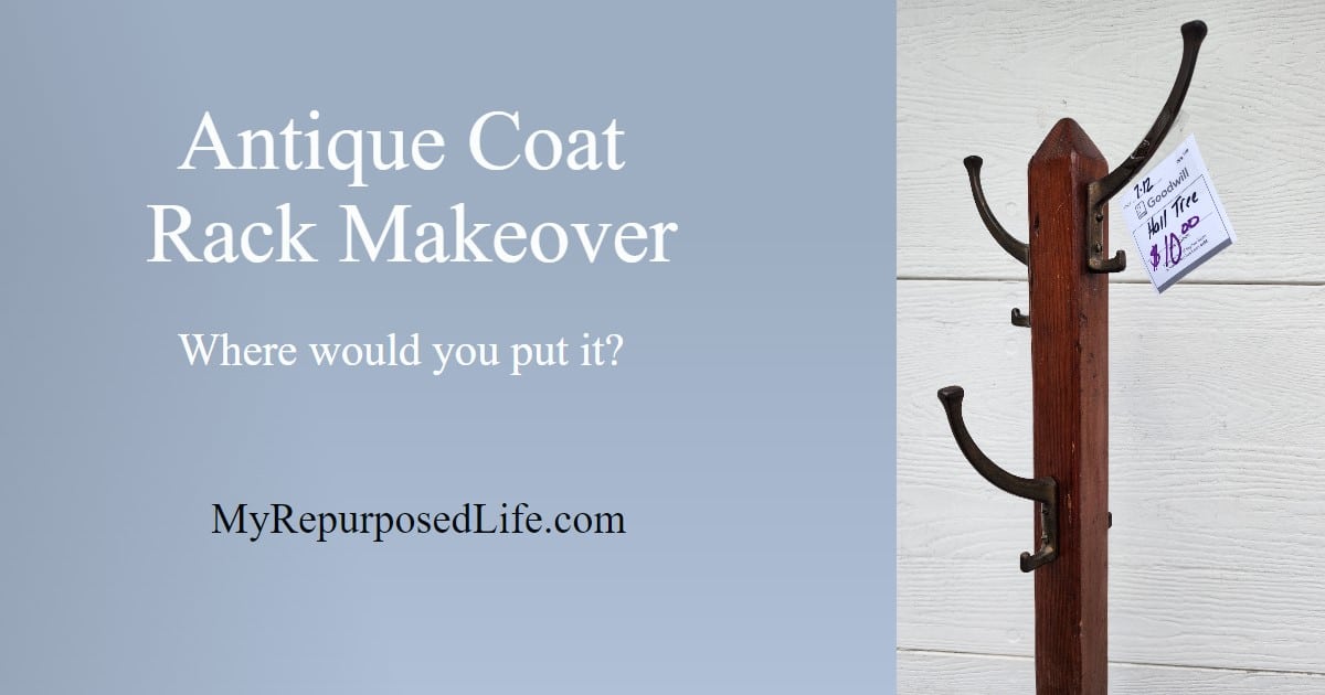 Goodwill Antique Coat Rack - My Repurposed Life®