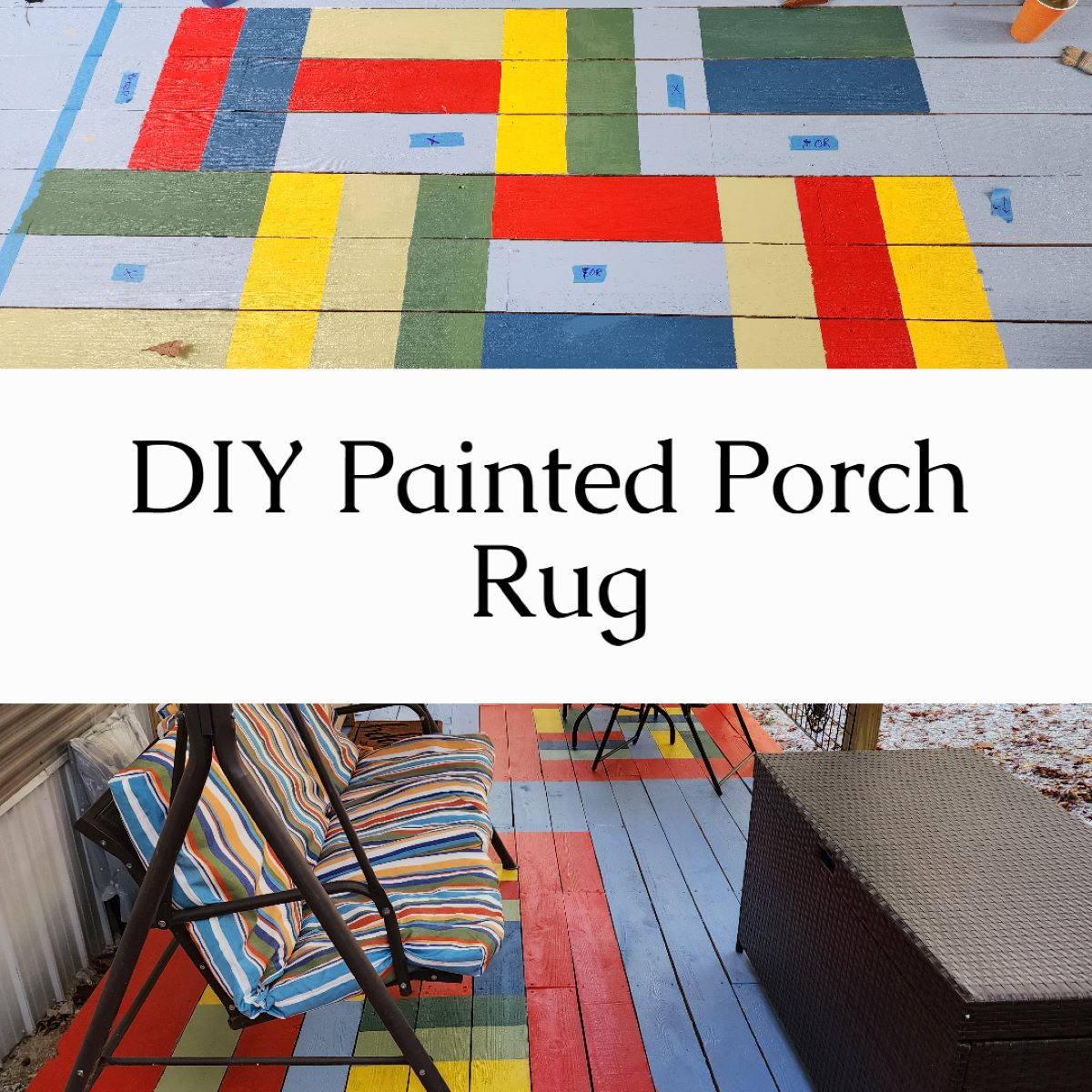 DIY Painted Porch Rug: Adding a Pop of Color to My Outdoor Space - My ...