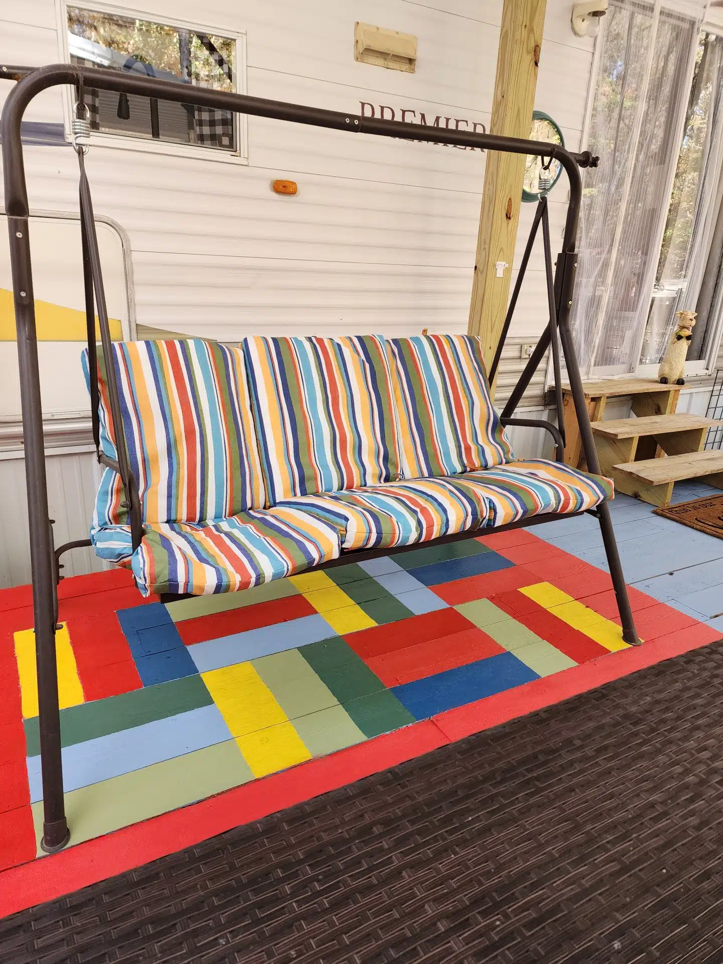 DIY Painted Porch Rug: Adding a Pop of Color to My Outdoor Space - My ...
