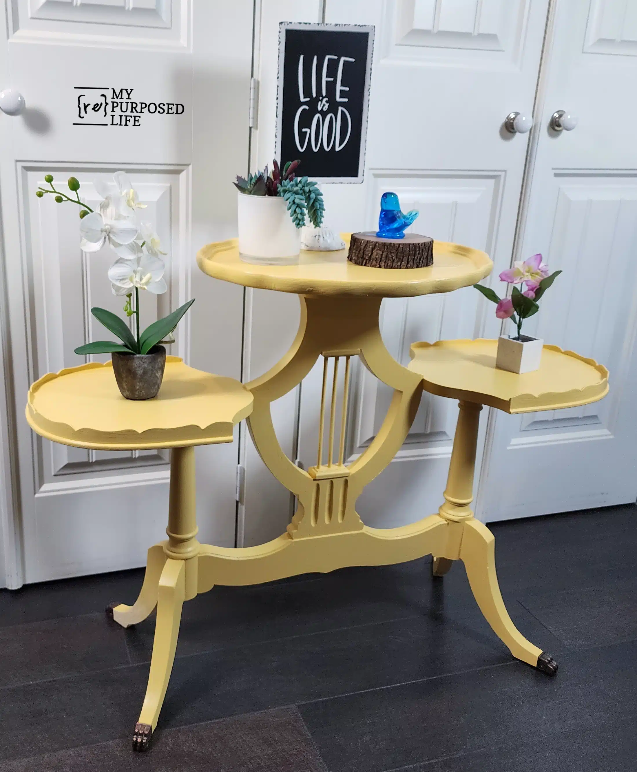 Three-Tiered Table | Plant Stand - My Repurposed Life®