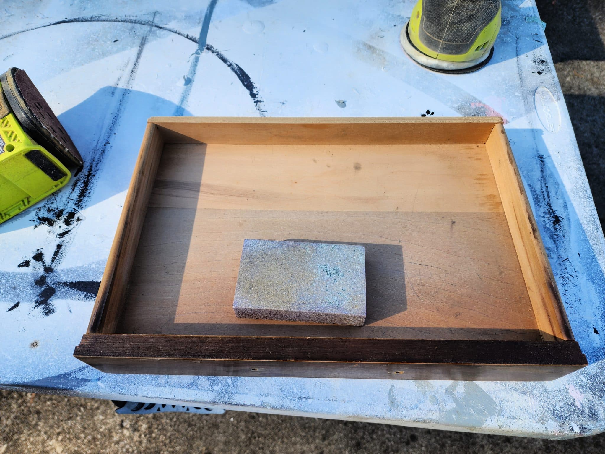 MCM Step End Table Makeover - My Repurposed Life®