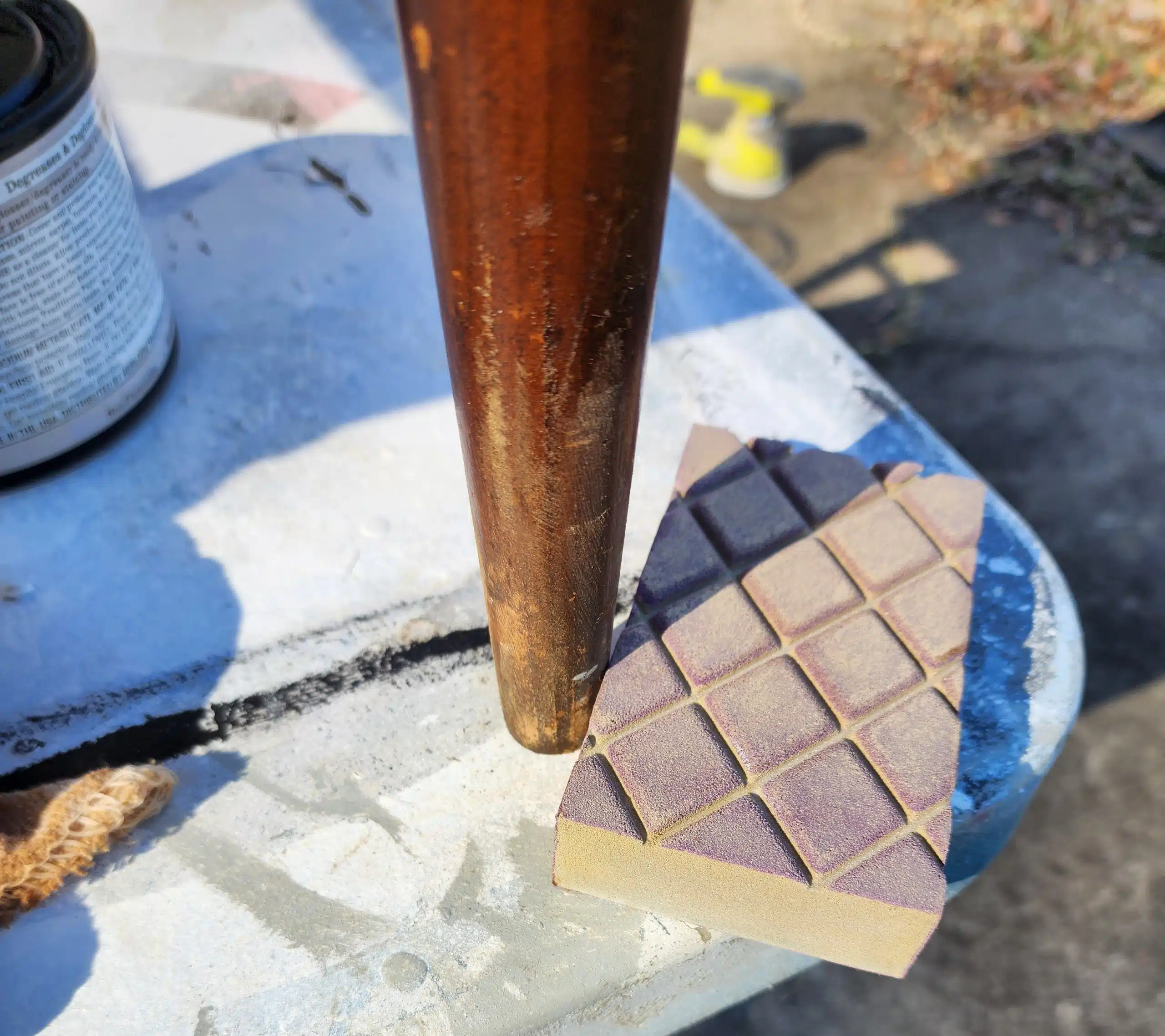 MCM Step End Table Makeover - My Repurposed Life®