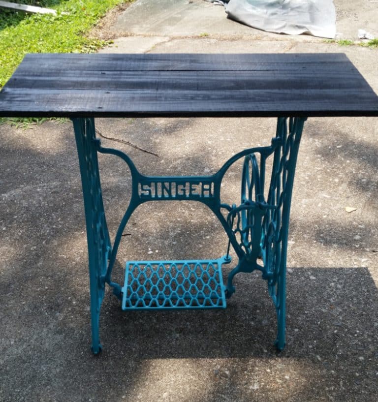 Repurposed Singer Sewing Machine Table | Easy Vintage Upcycle