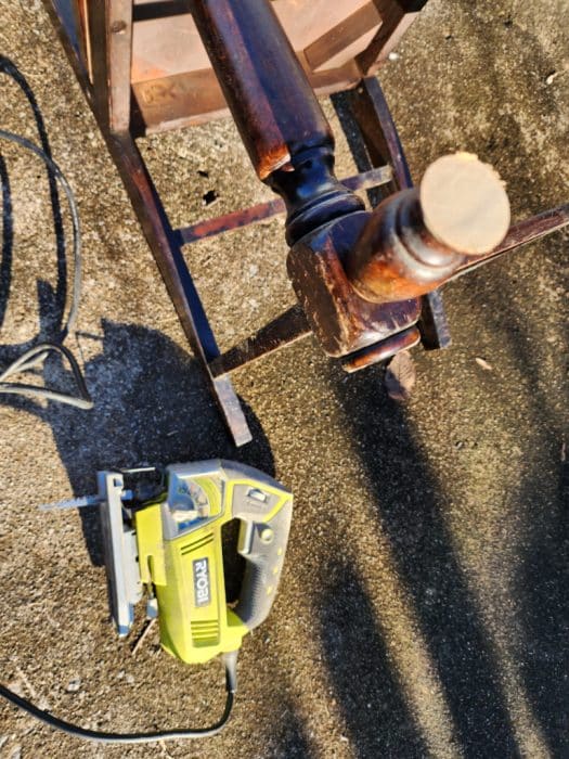 Cutting a Chair Down To Size - My Repurposed Life®