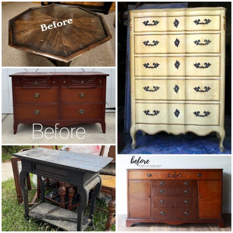 Compass Rose Stencil Table - My Repurposed Life®