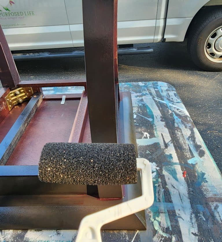 Floral Decoupaged Side Table Makeover - My Repurposed Life®