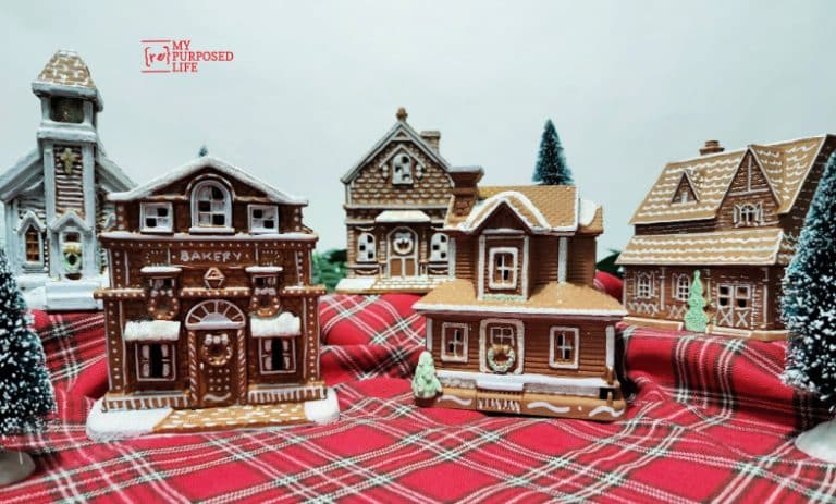 Gingerbread Village: Transform Dollar Store Finds - My Repurposed Life®