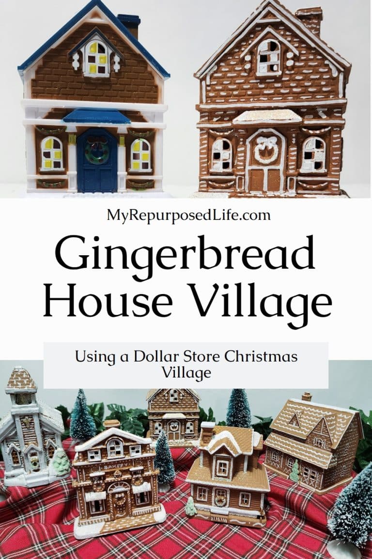 Gingerbread Village: Transform Dollar Store Finds - My Repurposed Life®