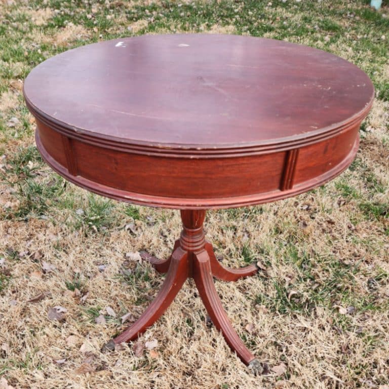 Drum Table Makeover | Fixing a Missing Drawer the Easy Way - My ...